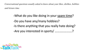 LIKES AND DISLIKES | PPTX