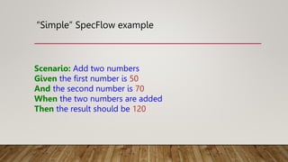 Like SpecFlow | PPTX