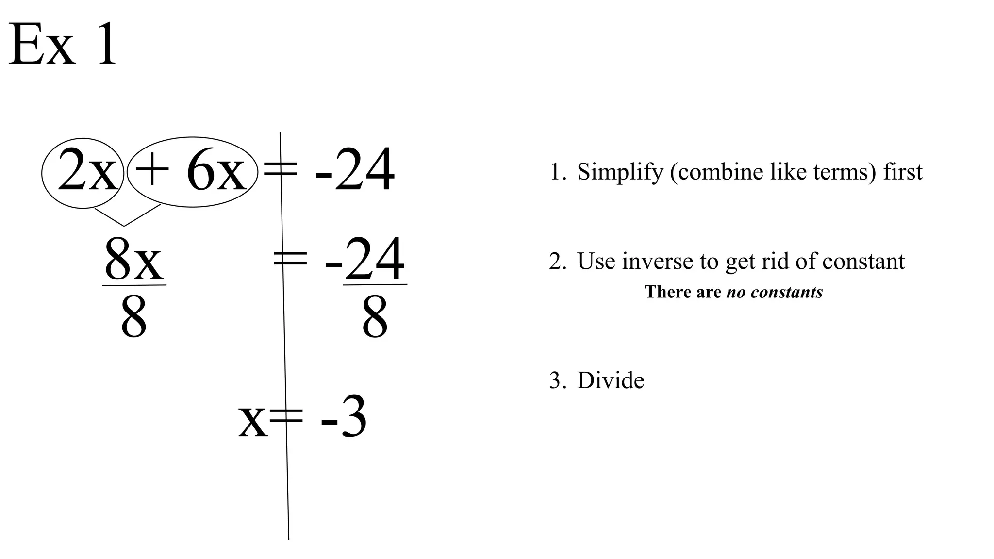 Like terms equations examples | PPTX