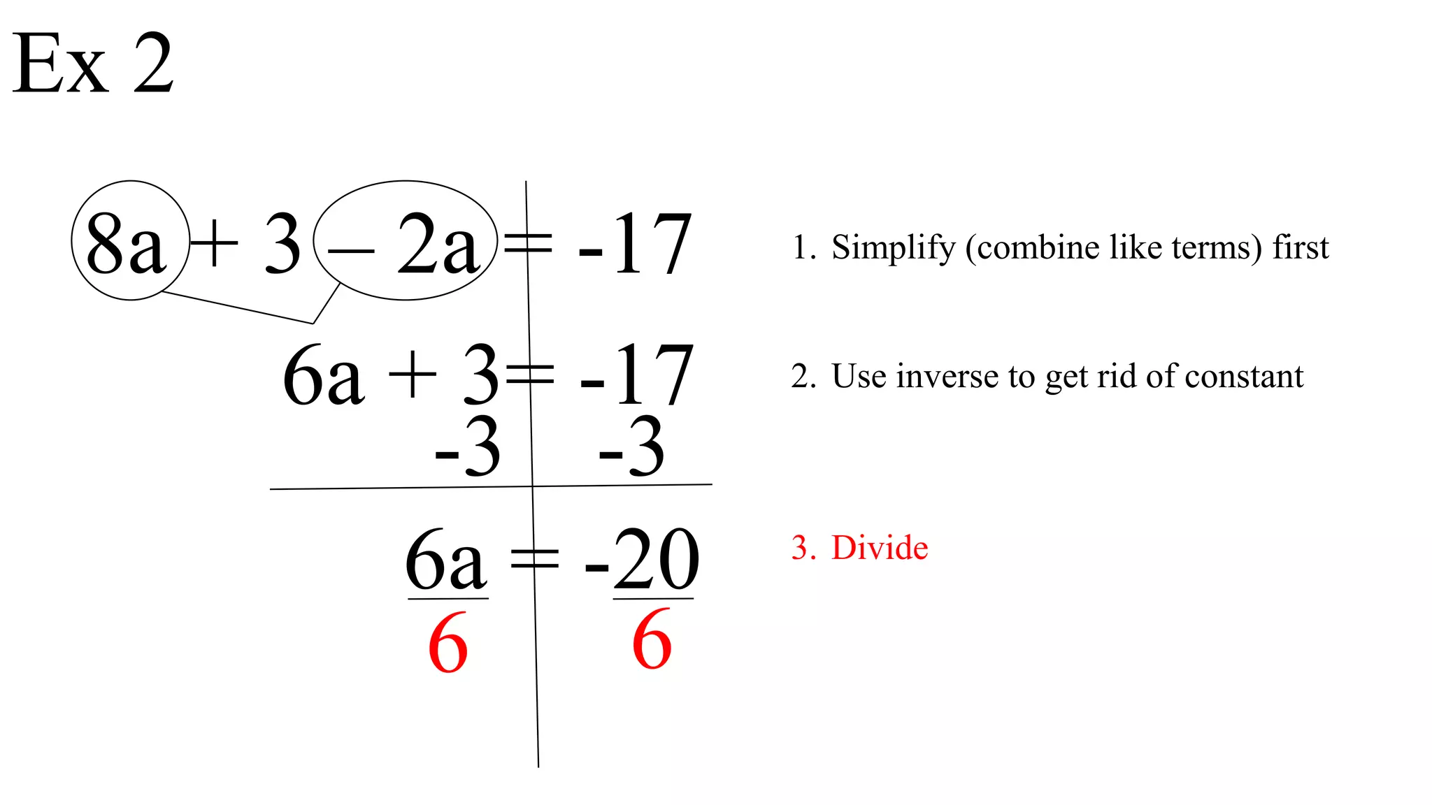 Like terms equations examples | PPTX