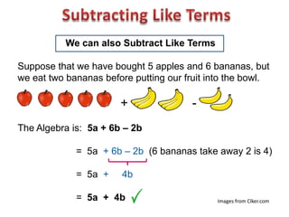 Combining Like Terms Definition