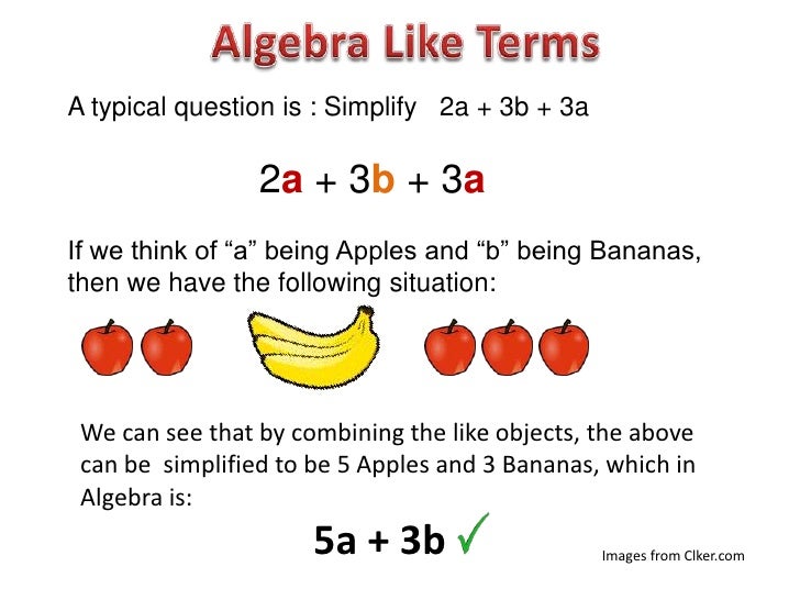 Combining Algebra Like Terms combining-algebra-like-terms
