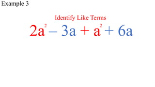 Like terms slide show | PPT