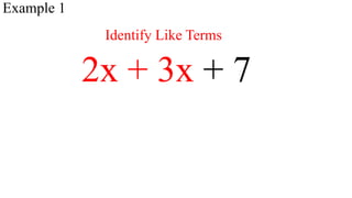 Like terms slide show | PPTX