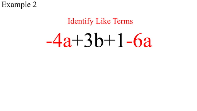 Like terms slide show | PPTX