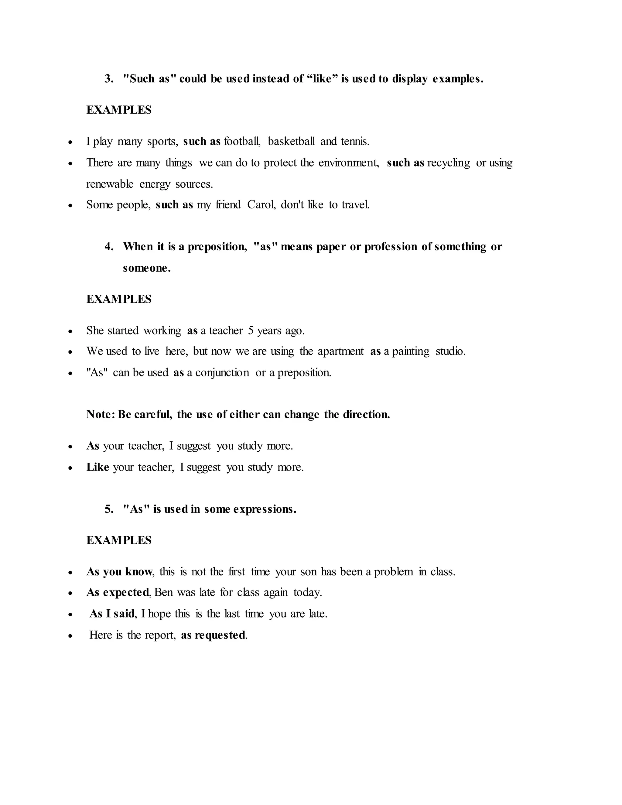 Like vs as. | PDF | Free Download