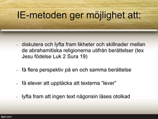 Likheter o skillnader mhja artefakter o texter | PPTX