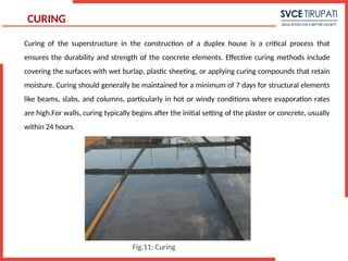 Construction and design process of duplex house | PPTX