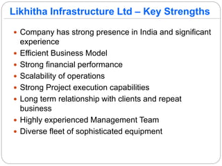 Likhitha Infrastructure IPO - Should you invest? | PPTX