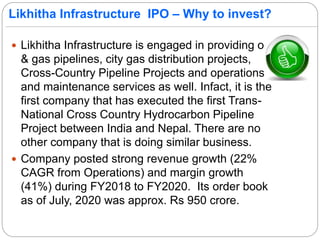 Likhitha Infrastructure IPO - Should you invest? | PPTX