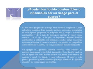 Liquidos inflamables | PPTX