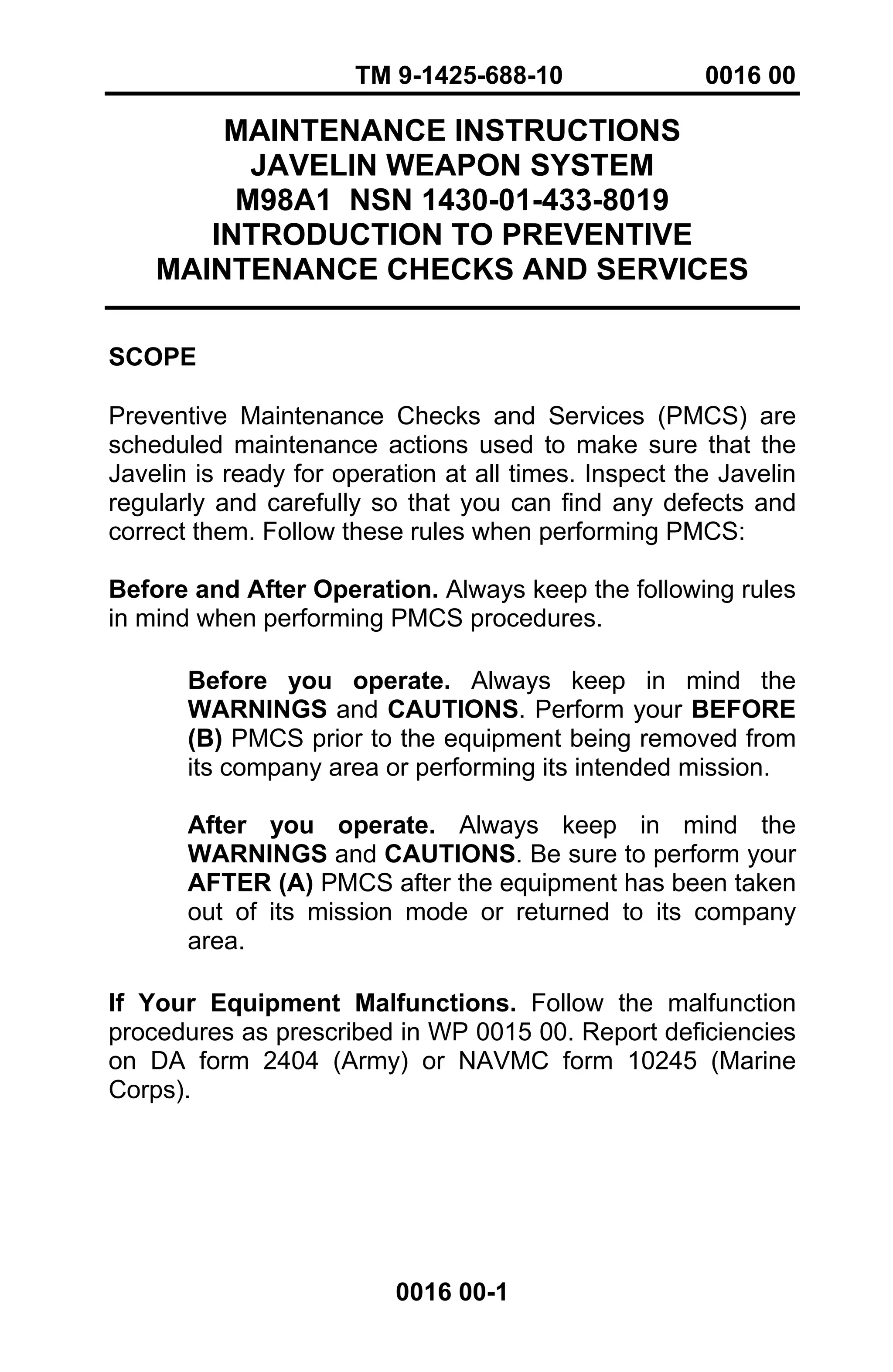 Manual Javelin | PDF