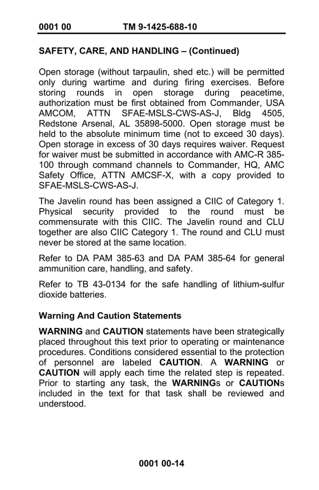 Manual Javelin | PDF