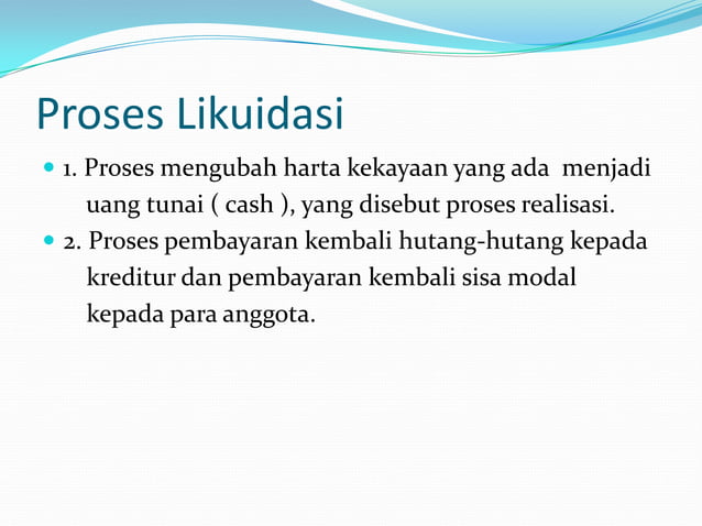 Likuidasi persekutuan | PPTX
