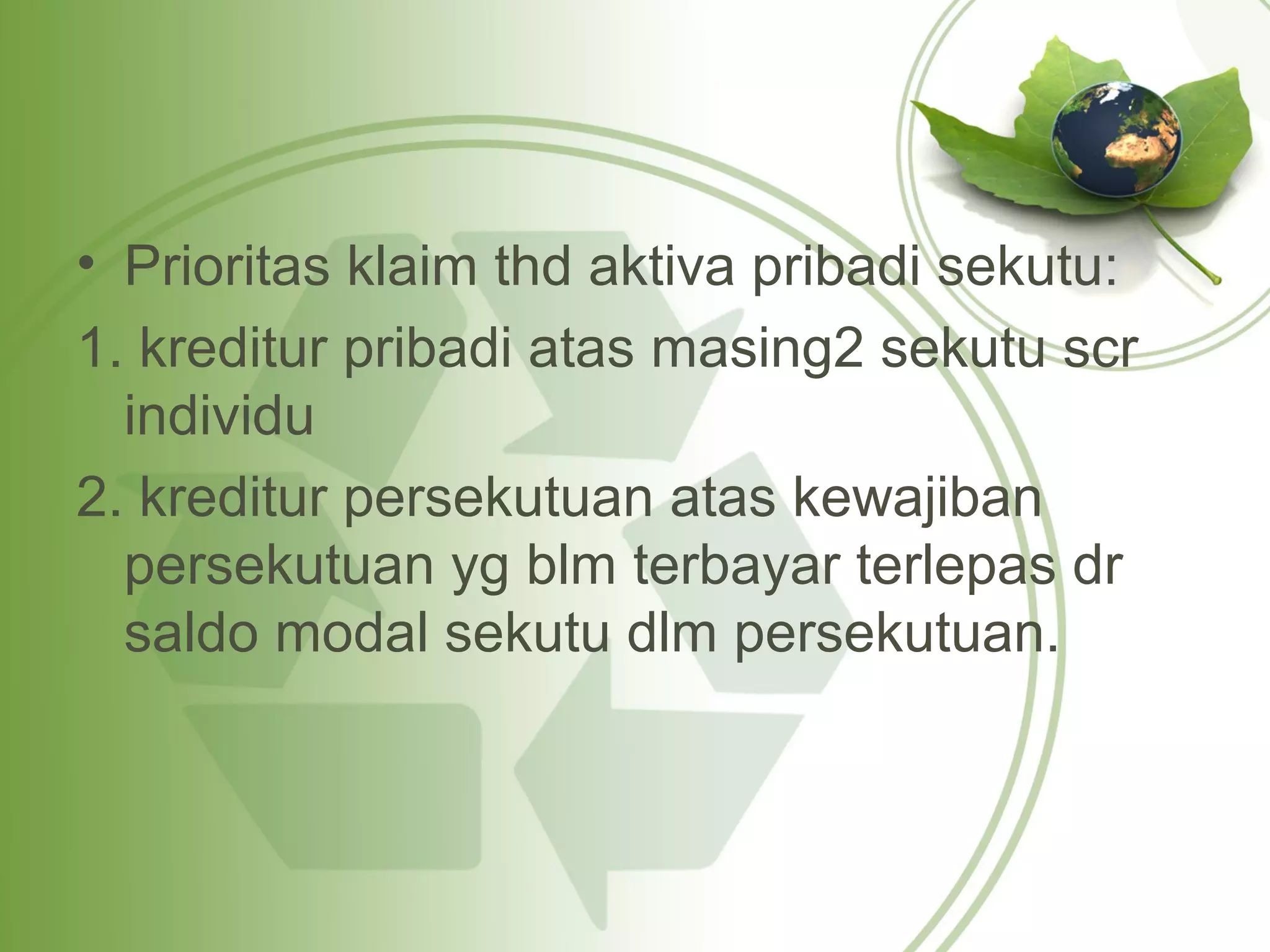 LIKUIDASI PERSEKUTUAN DAN JOINT VENTURE | PPT