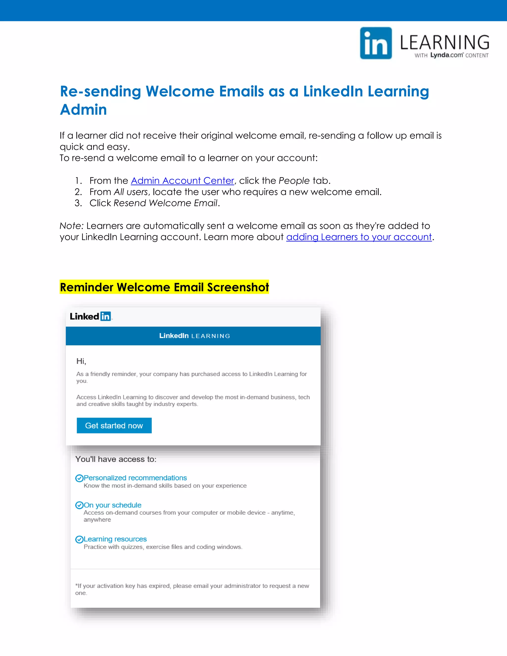Getting Started as an Administrator in LinkedIn Learning | PDF