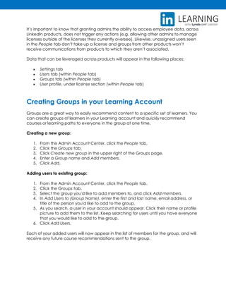 Getting Started as an Administrator in LinkedIn Learning | PDF