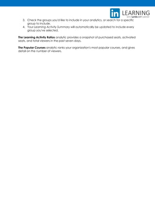 Getting Started as an Administrator in LinkedIn Learning | PDF