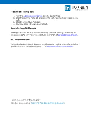 Getting Started as an Administrator in LinkedIn Learning | PDF