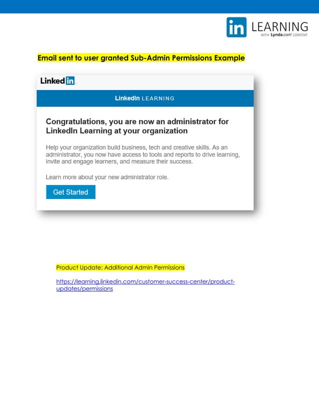 Getting Started as an Administrator in LinkedIn Learning | PDF