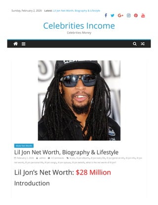 Lil jon-net-worth | PDF