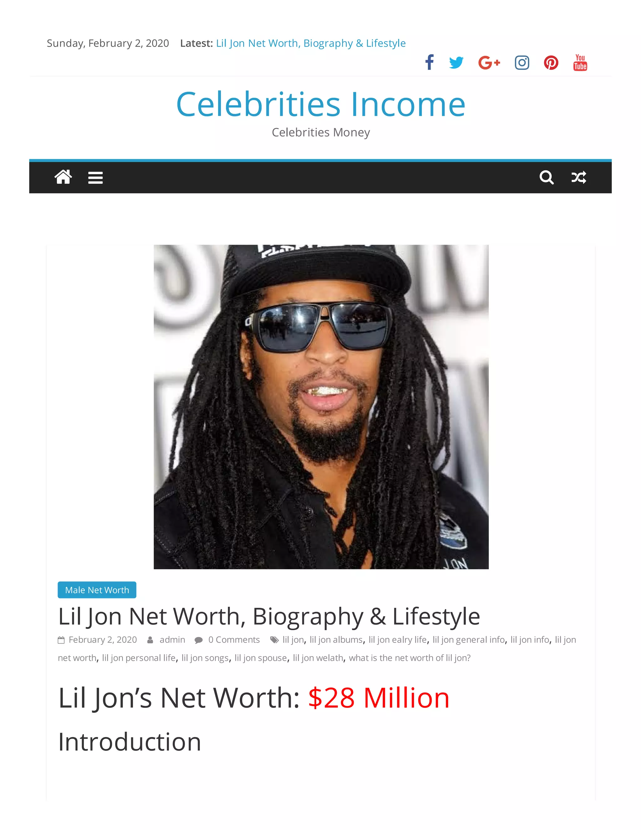 Lil Jon Net Worth, Bio & Lifestyle | PDF