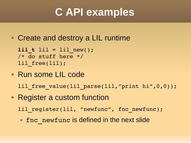 LIL Presentation | PDF | Programming Languages | Computing