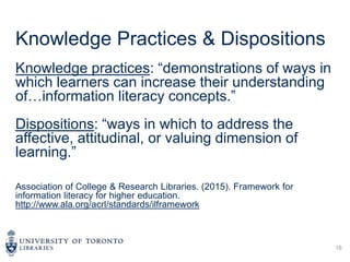 Student2Scholar: rethinking online information literacy using the ACRL ...