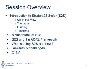 Student2Scholar: rethinking online information literacy using the ACRL's new framework - Monique ...