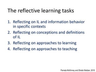 Teaching the next generation of IL educators: reflection for learning | PPT
