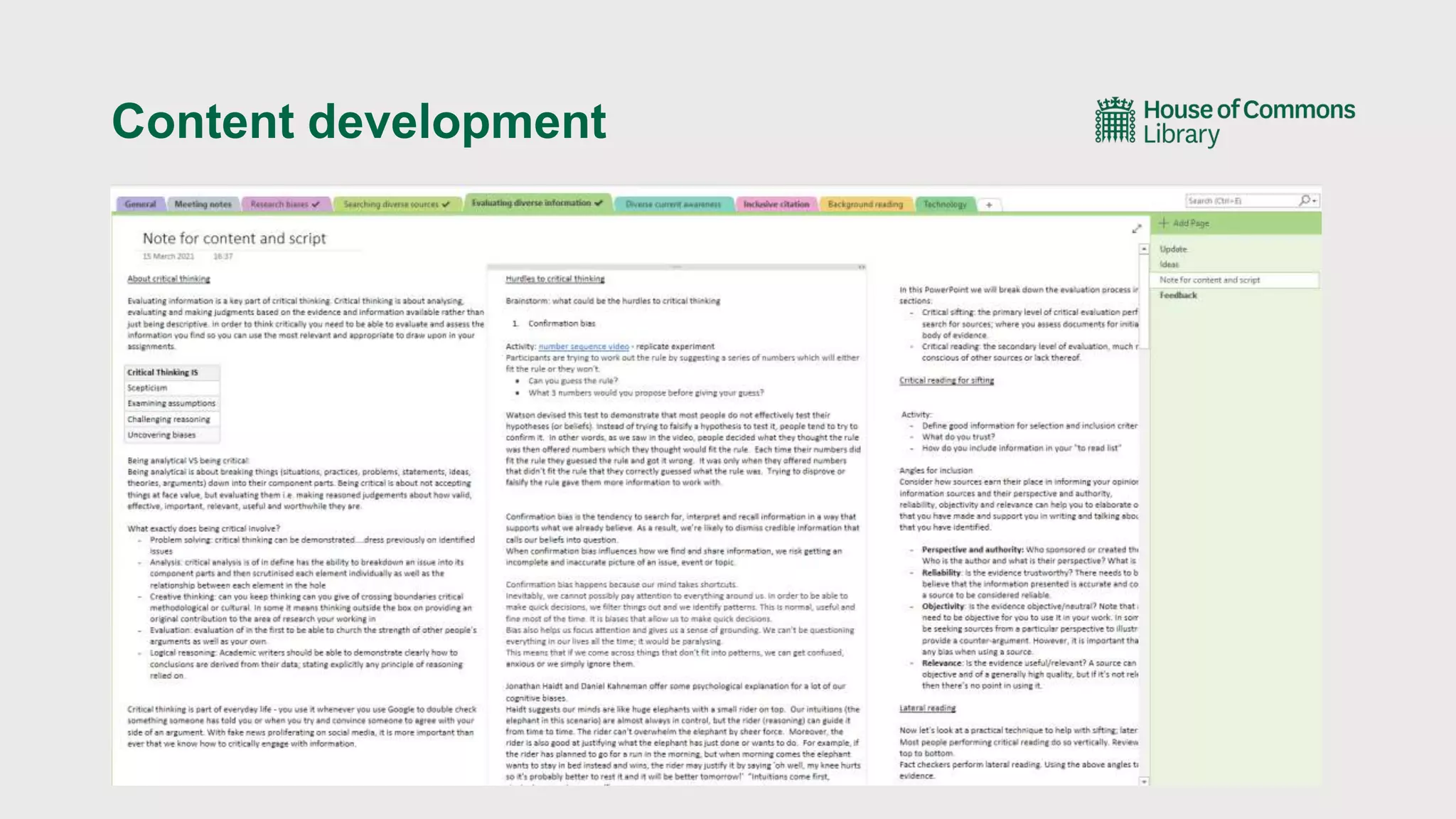 Introducing Information Literacy in the House of Commons - Anne-Lise ...