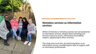 Lacey, A. The information practices of the homeless | PPTX