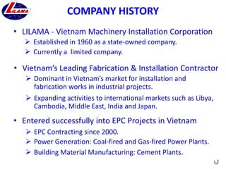 LILAMA CORPORATION PRESENTATION | PDF