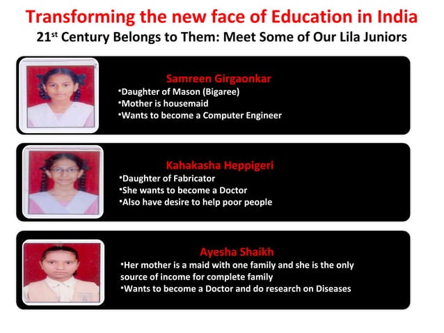 Lila Poonawalla Foundation - School Program | PPT