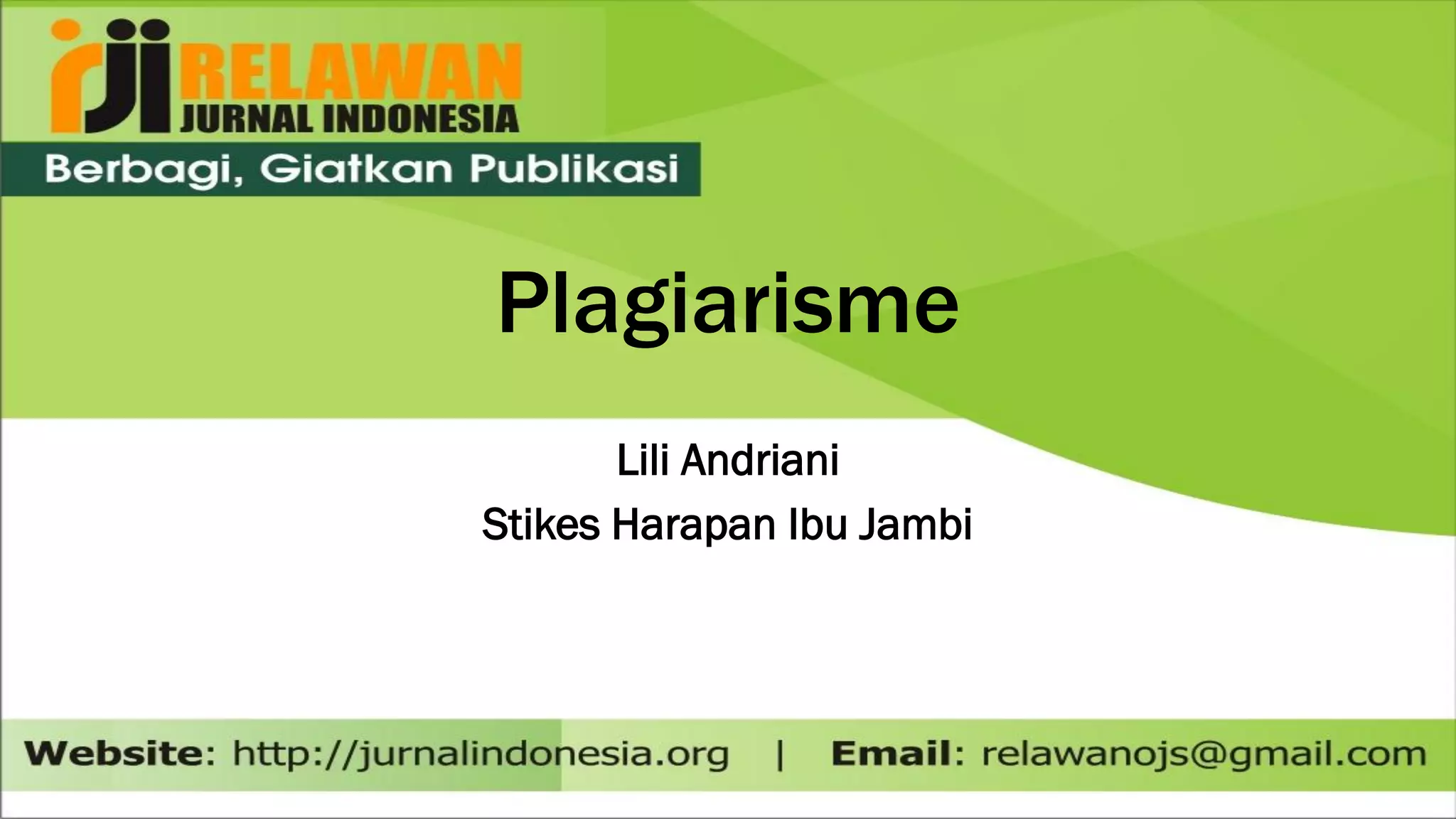 Plagiarisme dan Cara Mengatasinya | PDF
