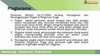 Plagiarisme dan Cara Mengatasinya | PDF