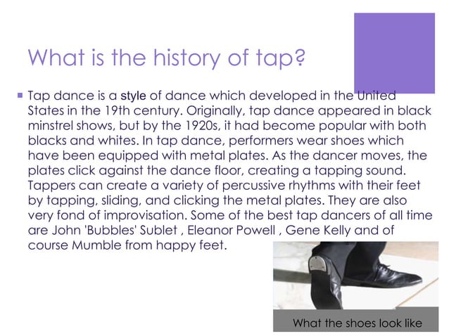 Lillian's tap dancing | PPTX