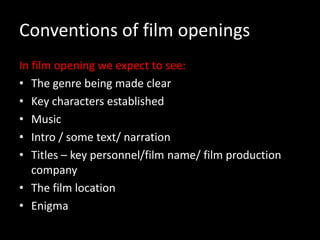 Film Opening Analysis on Insidious | PPT