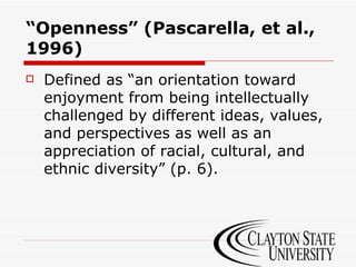 Using an Informal Interactional Diversity Experience to Promote ...