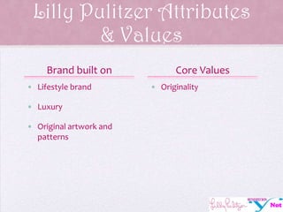 Lilly Pulitzer Strategic Marketing Plan | PPTX
