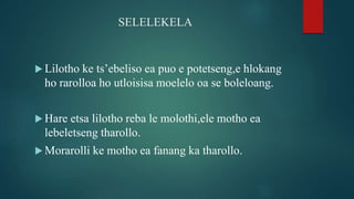 Lilotho | PPTX