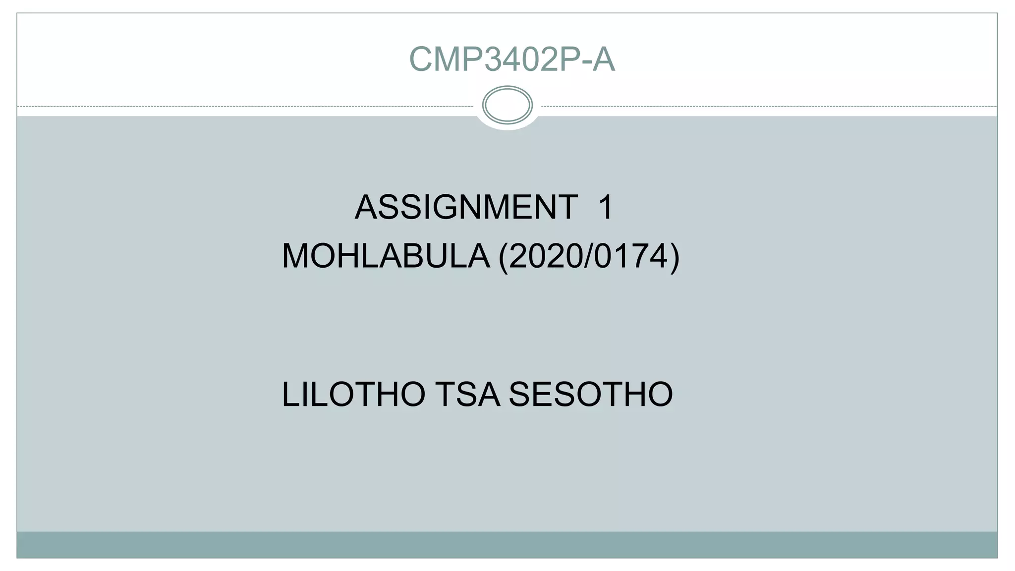 Lilotho Pptx