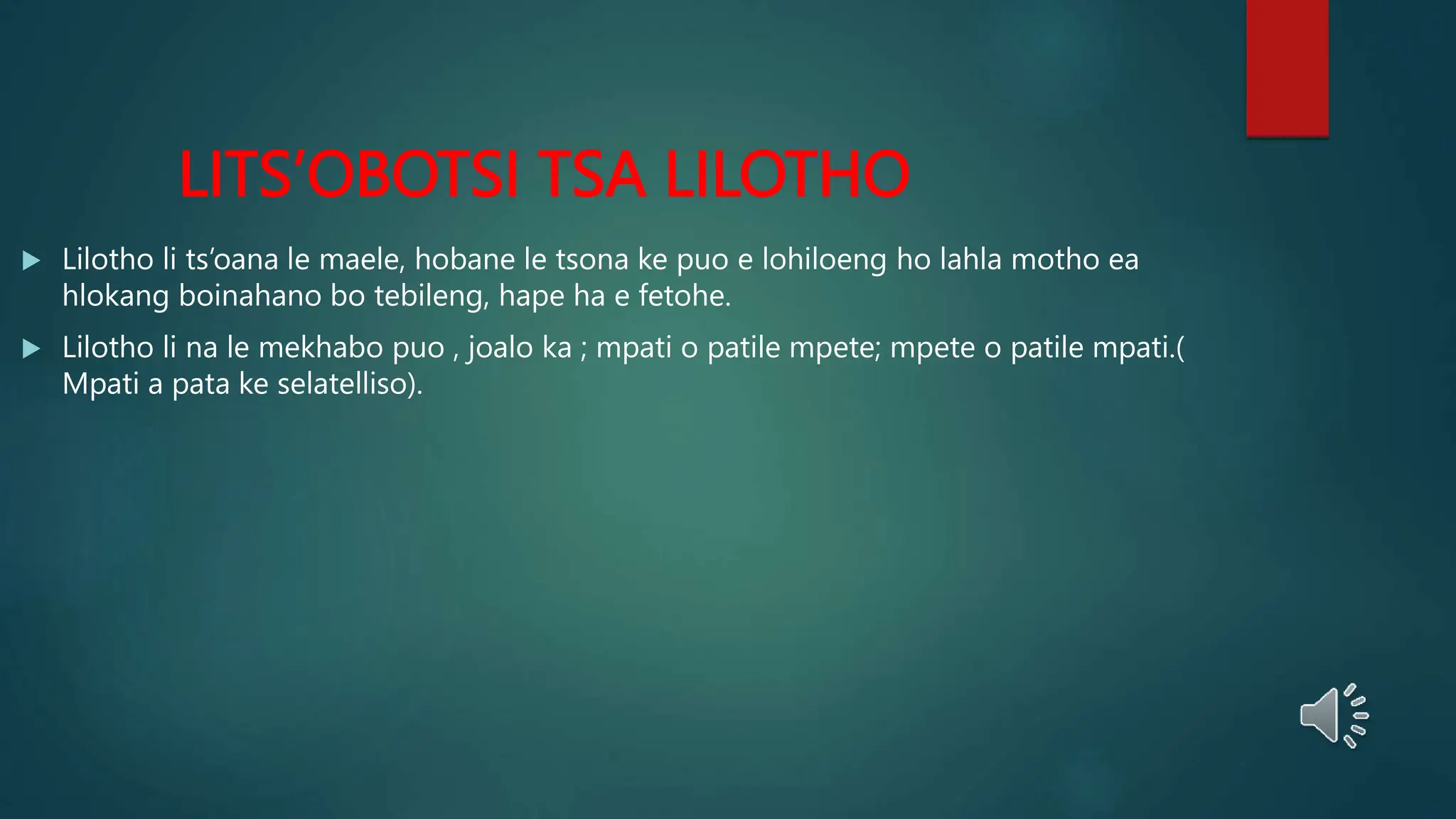 Lilotho Pptx