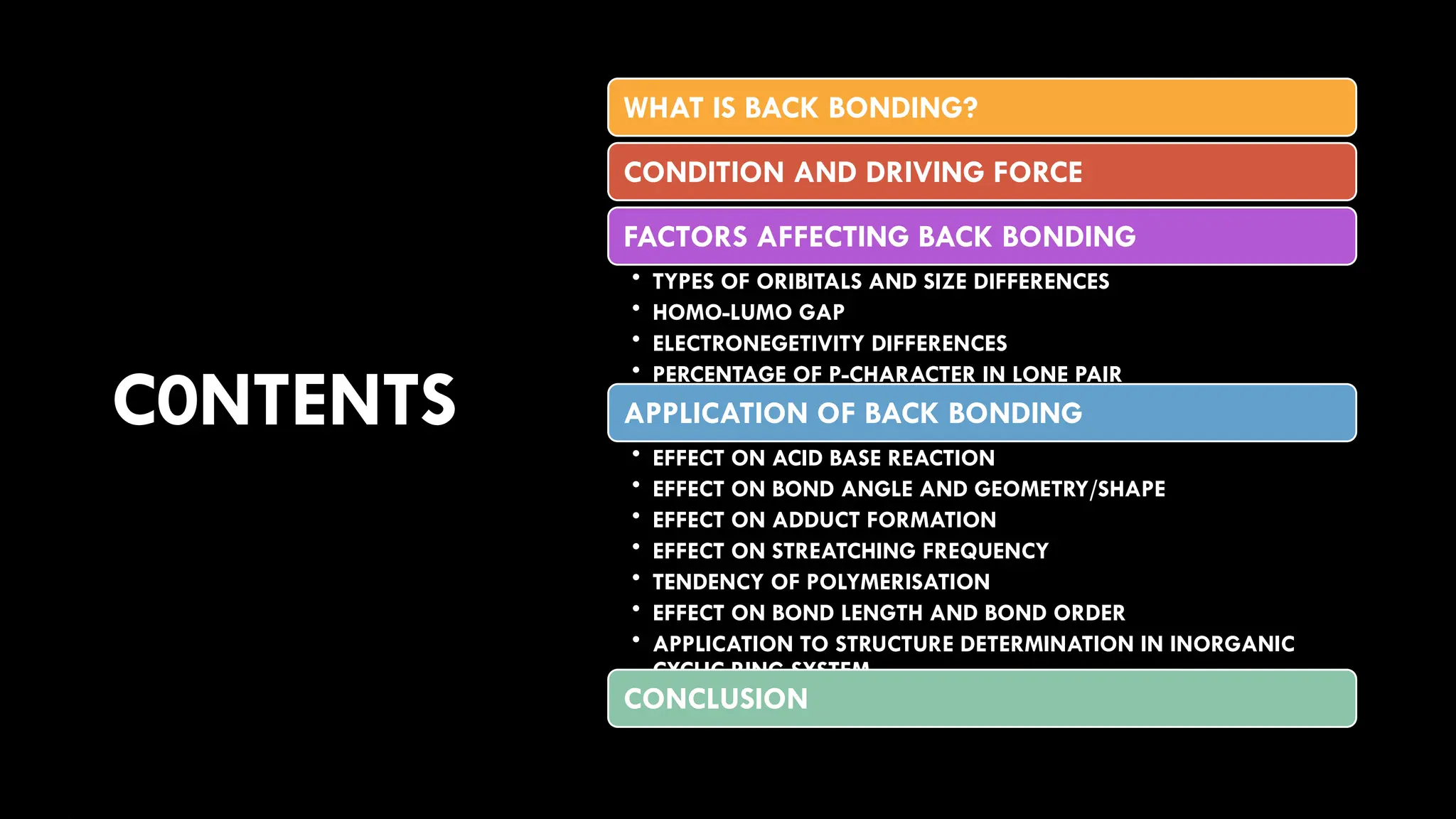 Back Bonding and its application in chemistry | PPTX