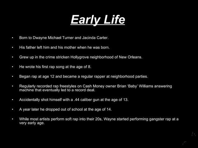 Lil wayne powerpoint final draft | PPT