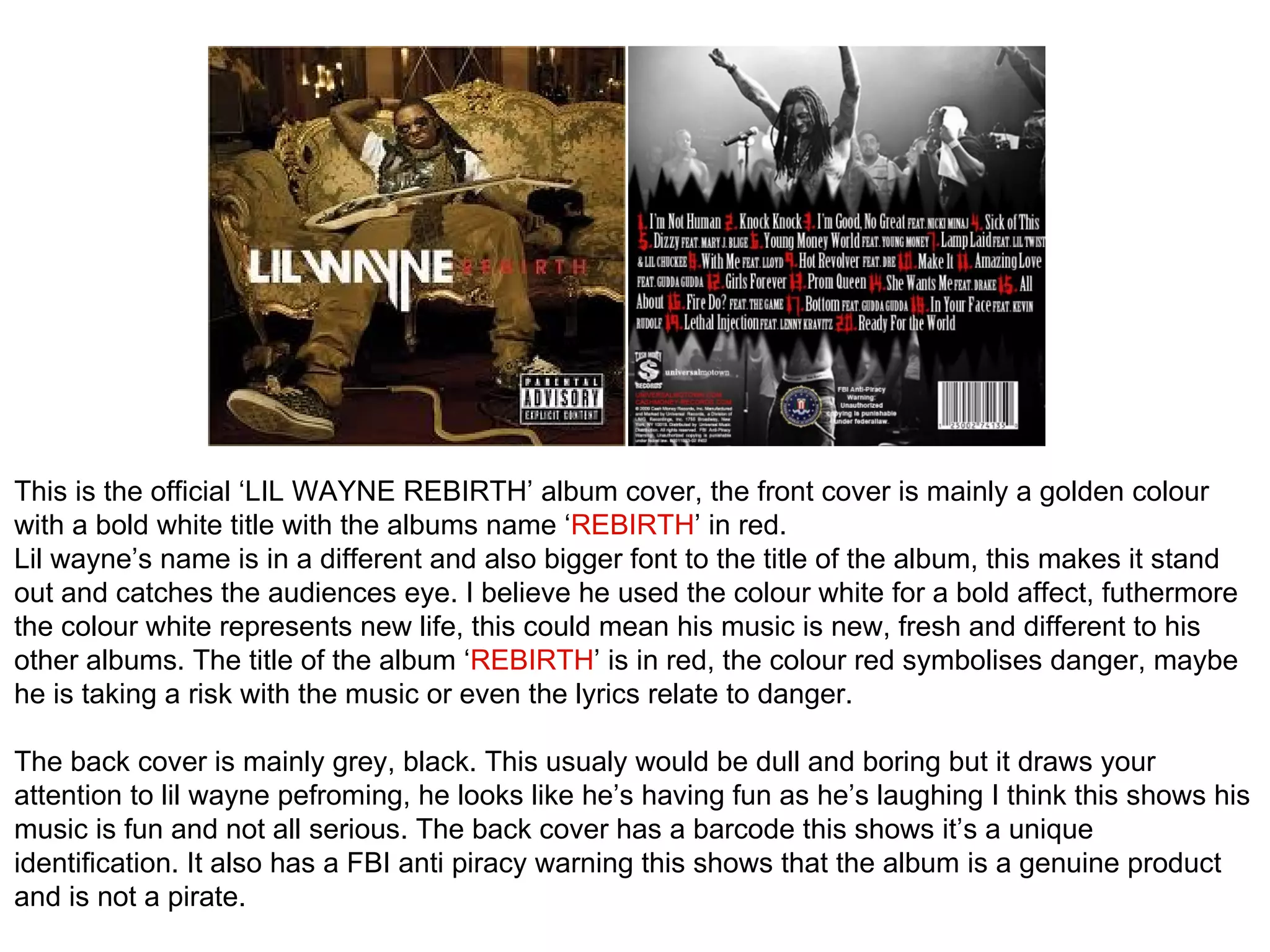 Lil wayne presentation 1 | PPT