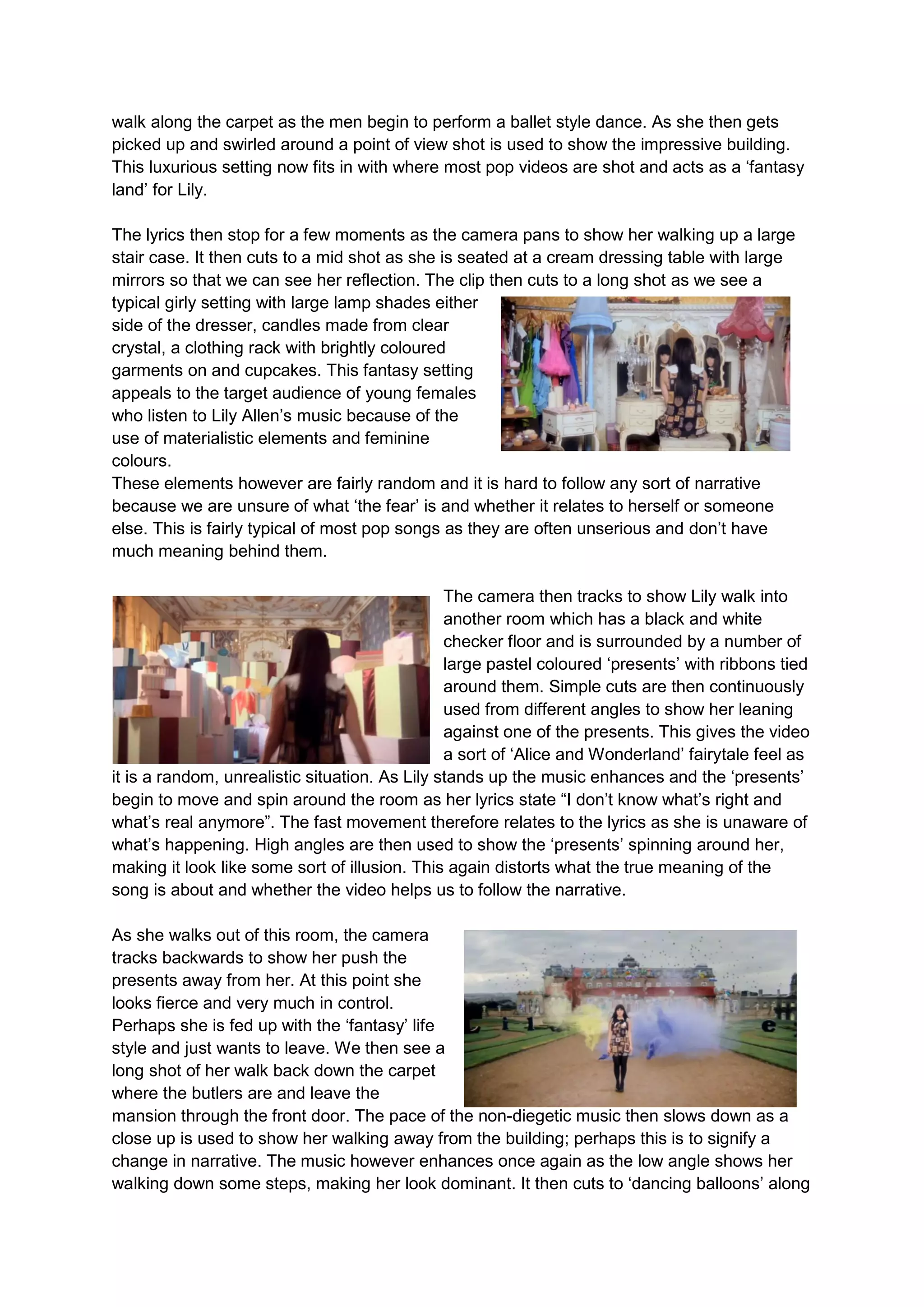 Lily Allen textual analysis | PDF