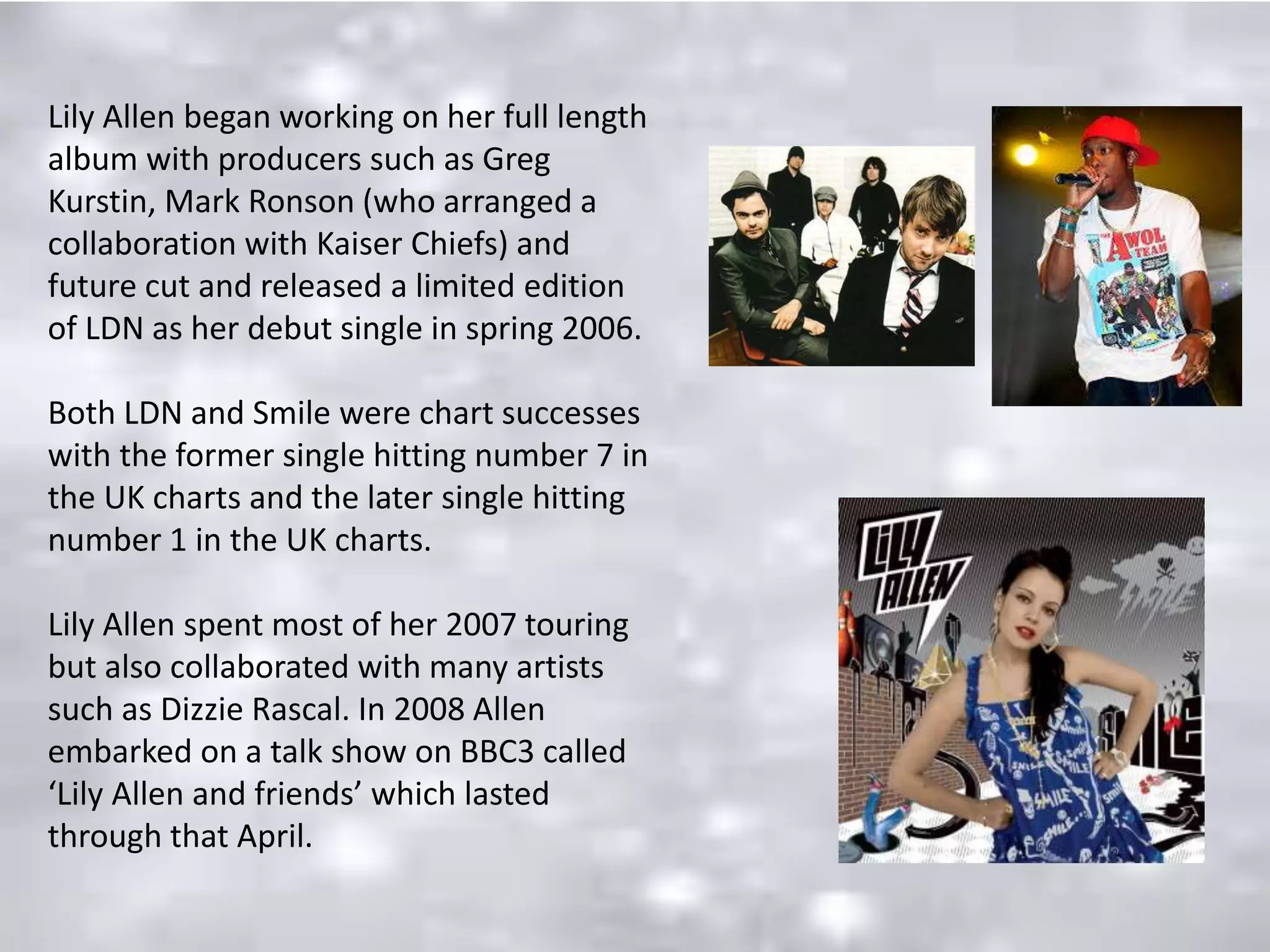Lily allen star analysis | PPTX