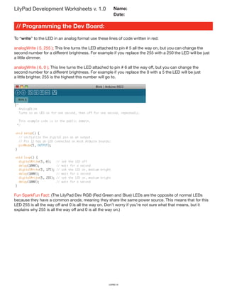 Lily pad dev_handout | PDF