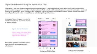 Signal Detection & UX Design Case Study - A Look at Instagram's ...